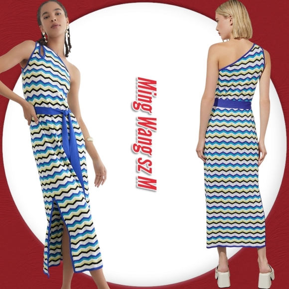Ming Wang | Dresses | Nwt Ming Wang Dress Modern Fit Oneshoulder Column ...